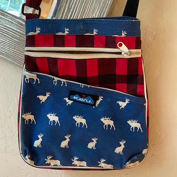 Kavu | Bags | Kavu Cross Body Rope Bag Deer With Buffalo Plaid | Poshmark